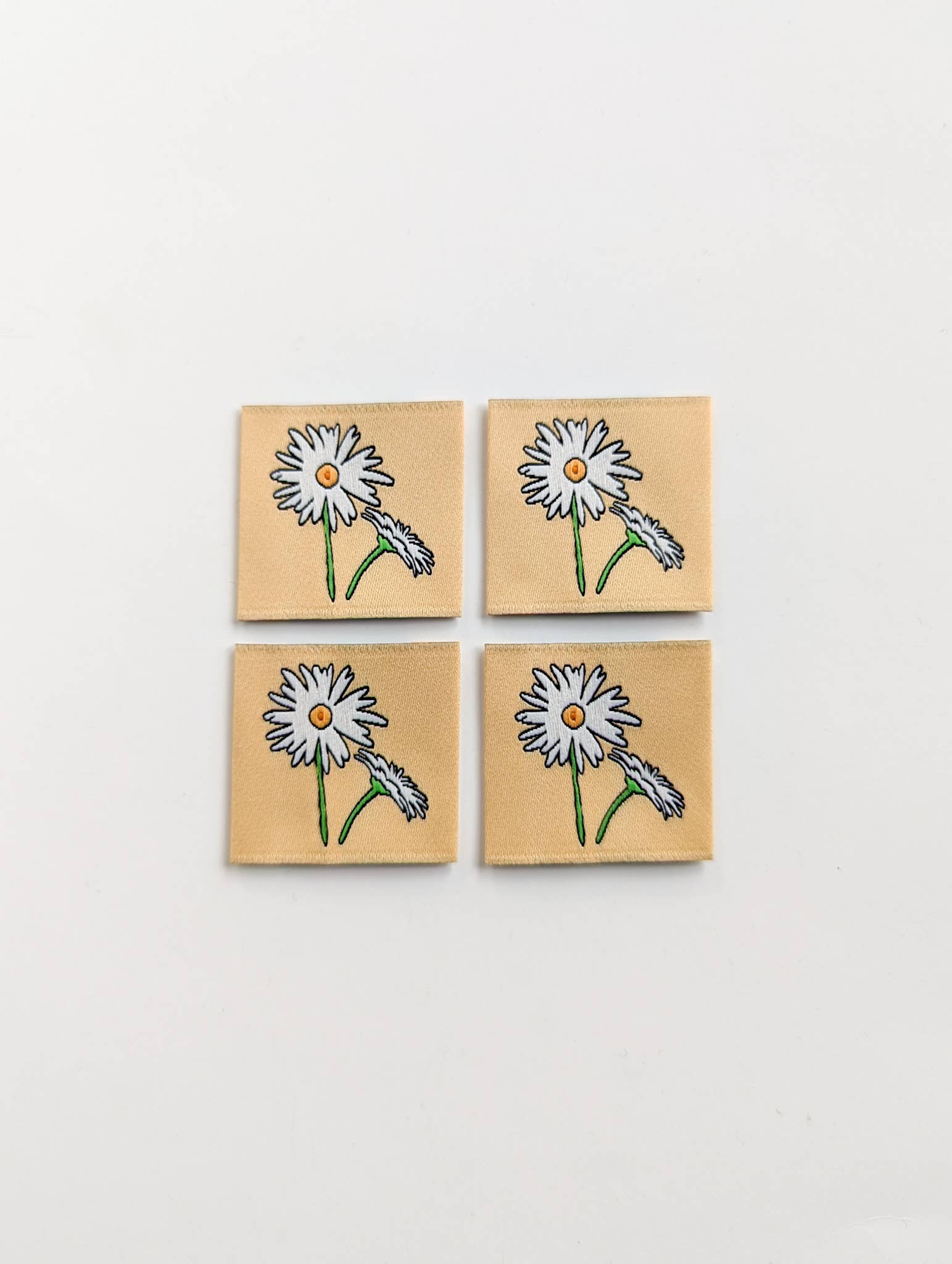 April Daisies | Woven Luxe Labels – French Fry Quilt Company