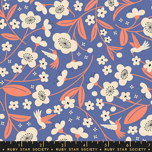 PREORDER Persimmon || Persimmon Blossoms Twilight || Cotton Quilting F ...