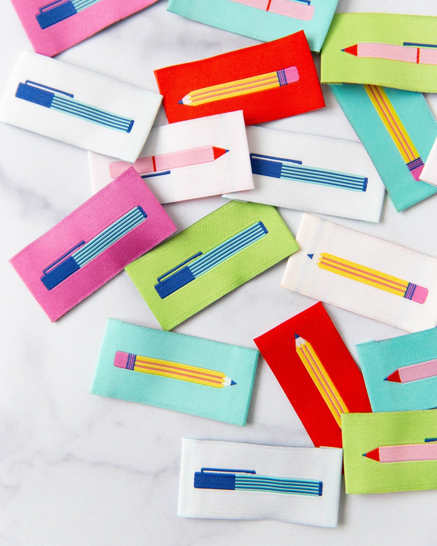 Pens || Woven Labels || 6 Pack || Knot & Thread – French Fry Quilt Company